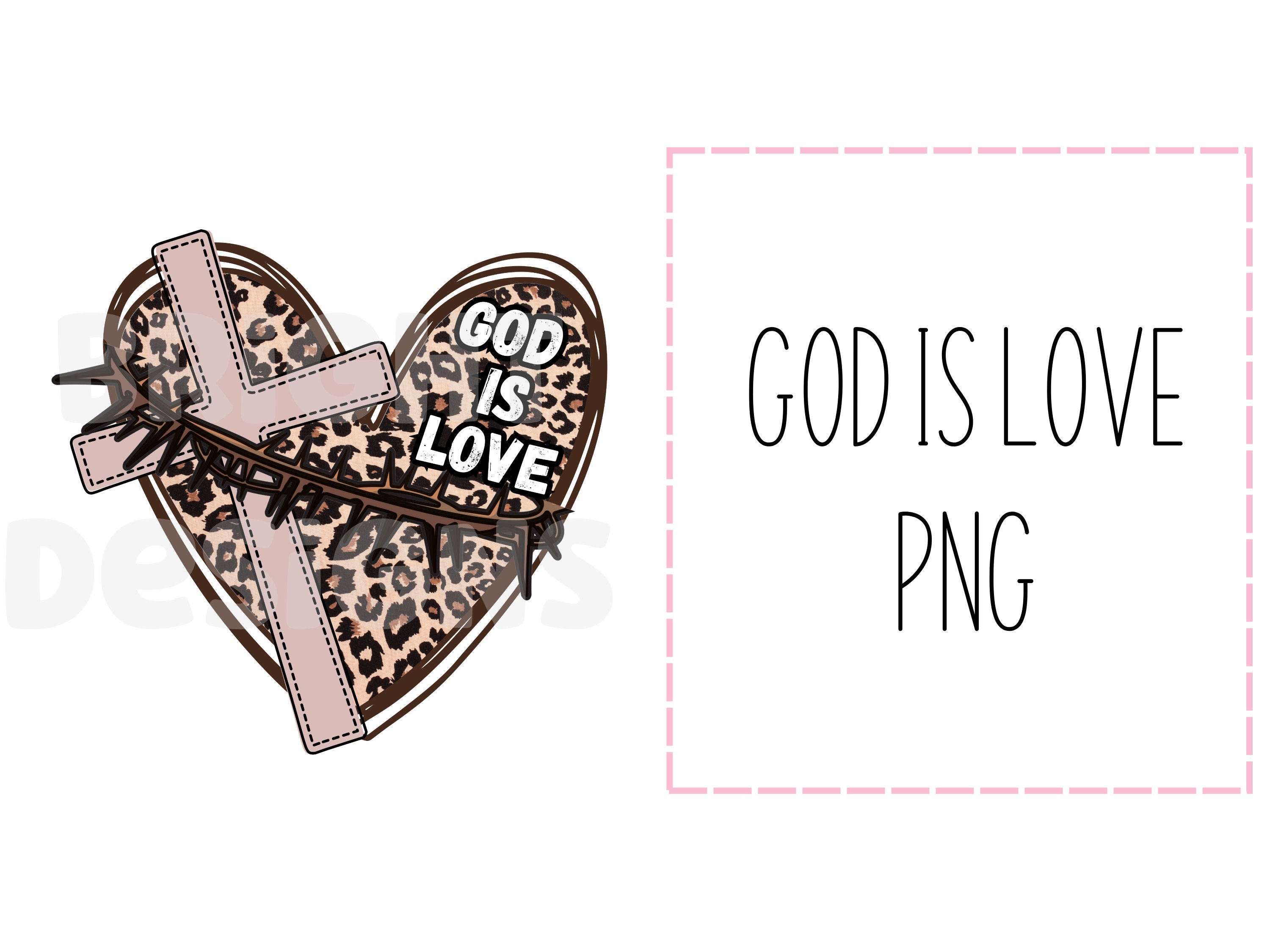 God is Love Heart Graphic 300dpi Transparent Png, Pdf and Jpg - Etsy