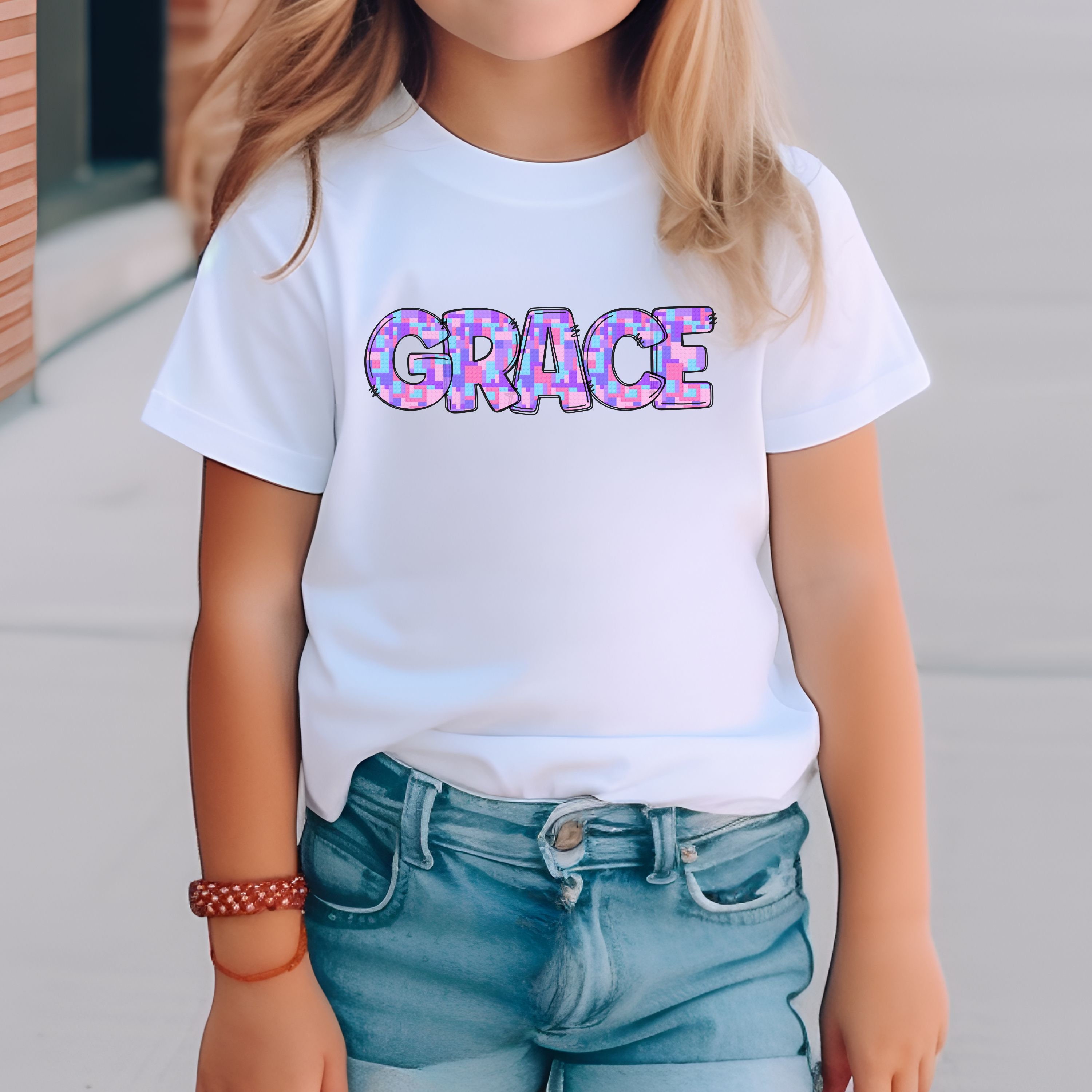 Building Bricks Girls Alphabet Clipart Letters 300dpi Transparent Png ...