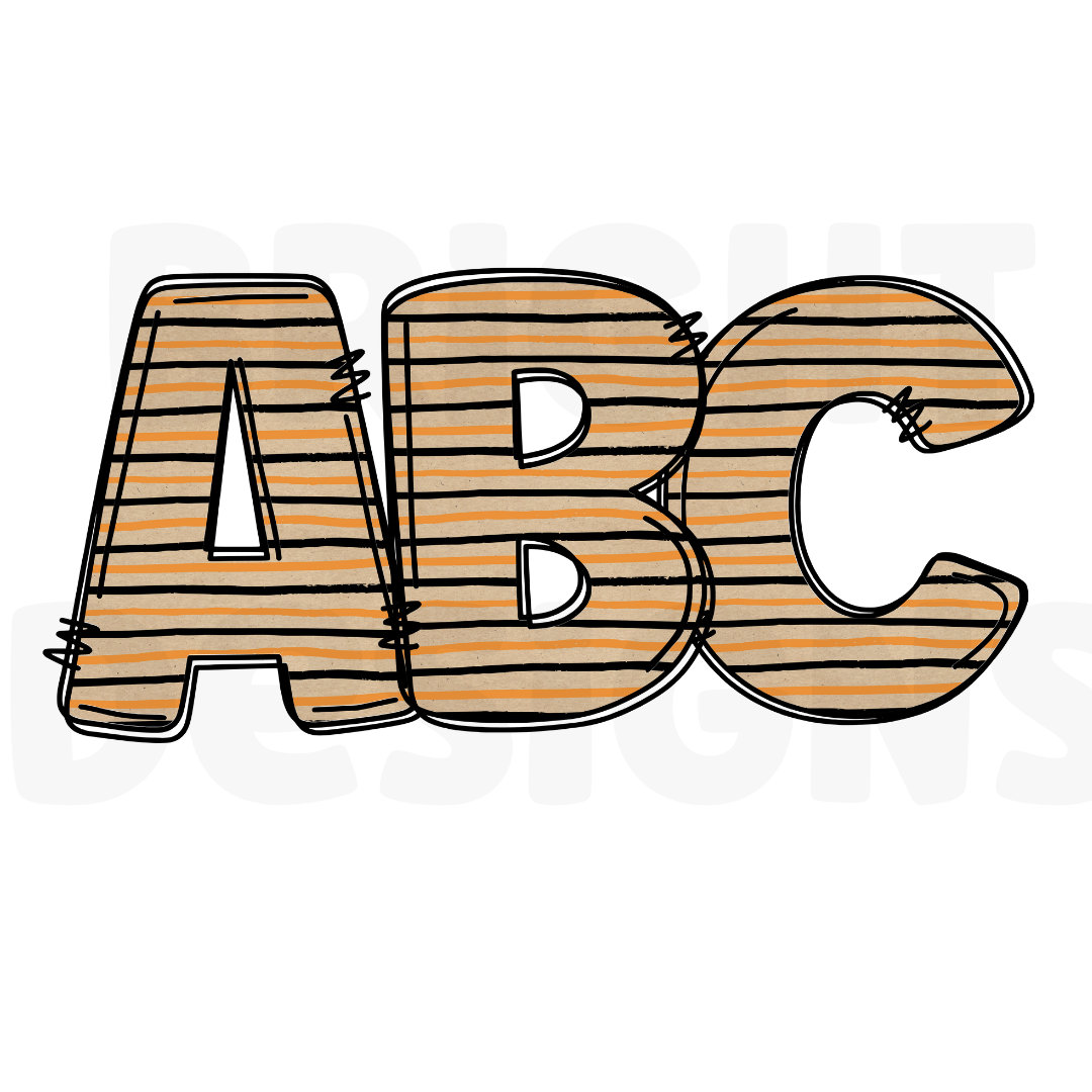 Halloween Alphabet Png Clipart Letters 300dpi Transparent Png. - Etsy