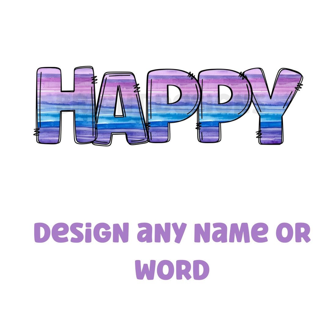 Purple and Blue Watercolor Alphabet Png Clipart Letters 300dpi ...