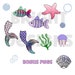 Mermaid Alphabet Png Clipart Letters 300dpi Transparent Png. 5 Styles ...