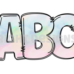 Water Colour Clipart Letters 300dpi Transparent Png. 5 Styles of ...