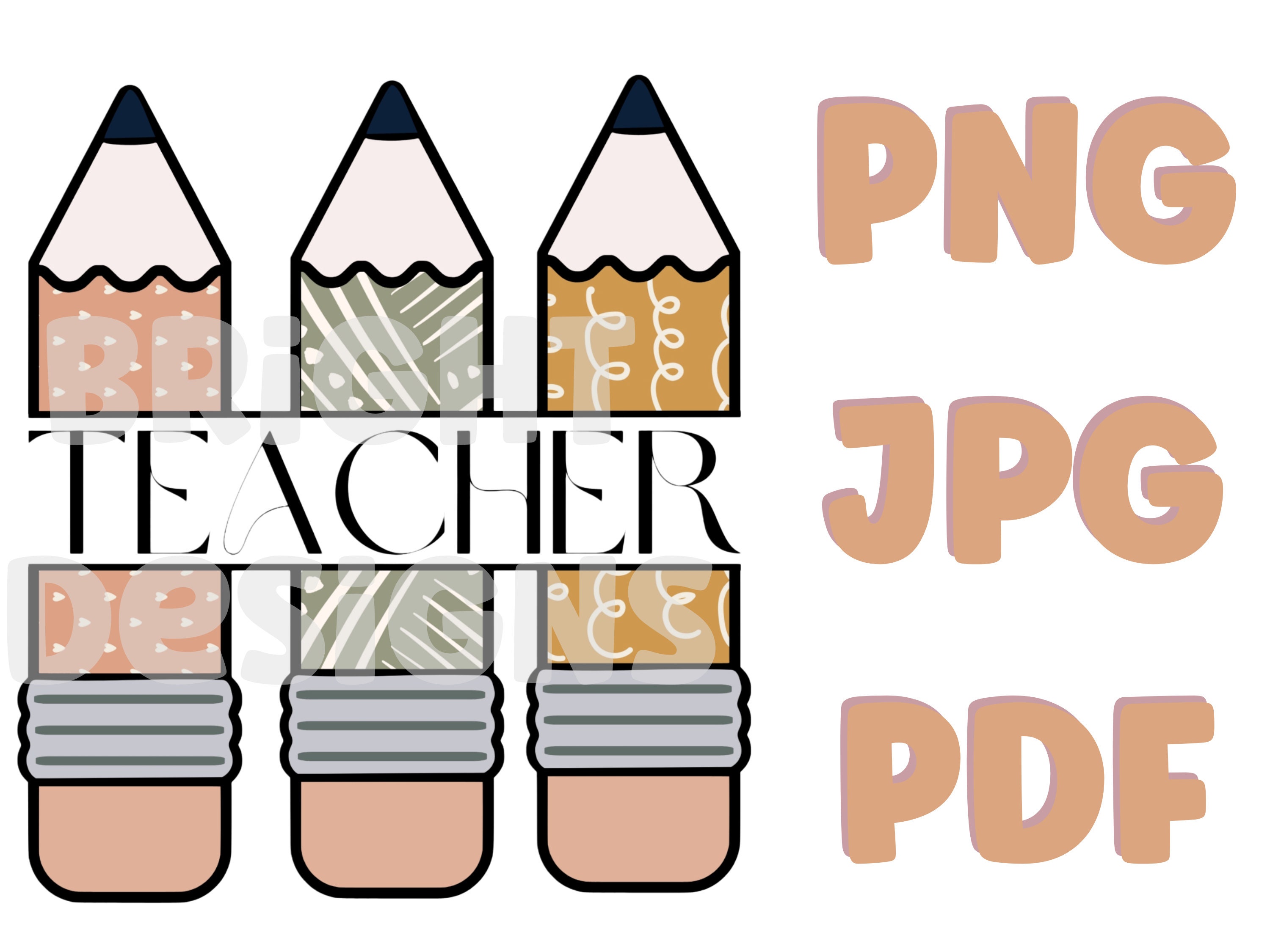 Teacher Pencil Clipart Graphic 300dpi Transparent Png, Jpg It Pdf ...