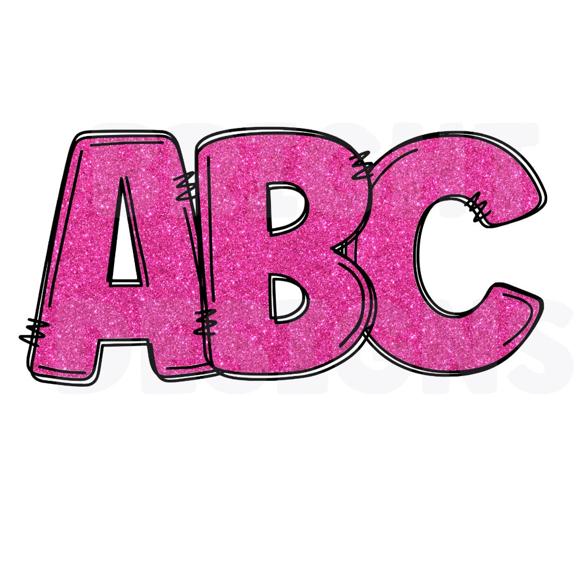 Pink Doll Alphabet Png Clipart Letters 300dpi Transparent Png. 5 Styles ...