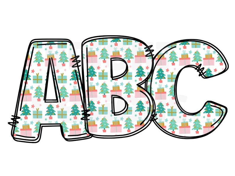 Pink Christmas Alphabet Clipart Letters 300dpi Transparent Png. 5 ...