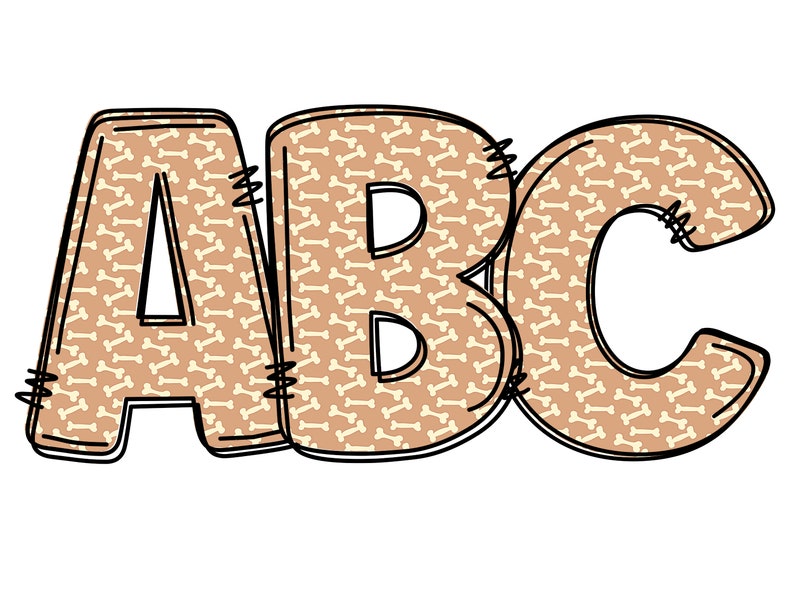 Dog Clipart Alphabet Letters 300dpi Transparent Png. 5 Styles of ...