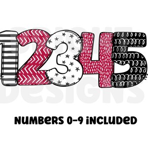 Red Black and White Clipart Letters 300dpi Transparent Png. 5 Styles of ...