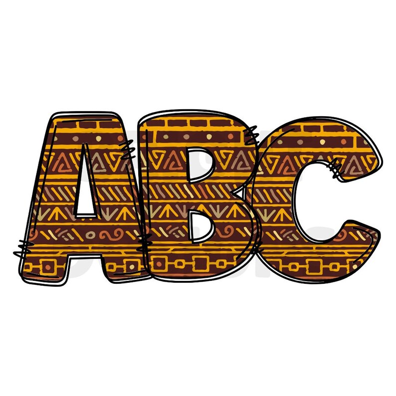 African Alphabet Png Clipart Letters 300dpi Transparent Png. 5 Styles ...