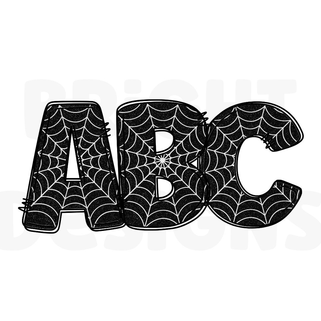 Halloween Alphabet Png Clipart Letters 300dpi Transparent Png. - Etsy