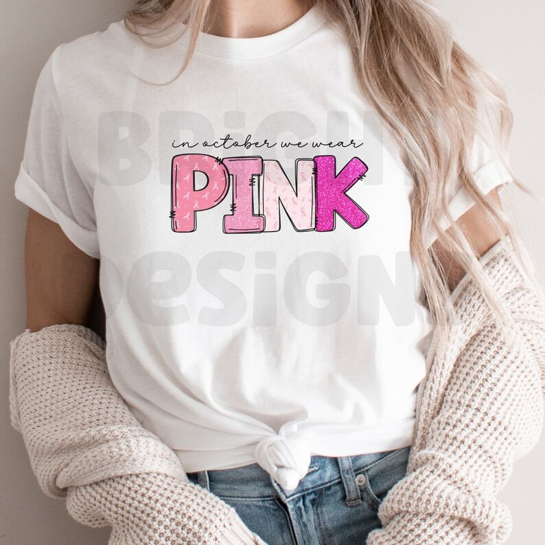 Breast Cancer Awareness Alphabet Clipart Letters 300dpi - Etsy