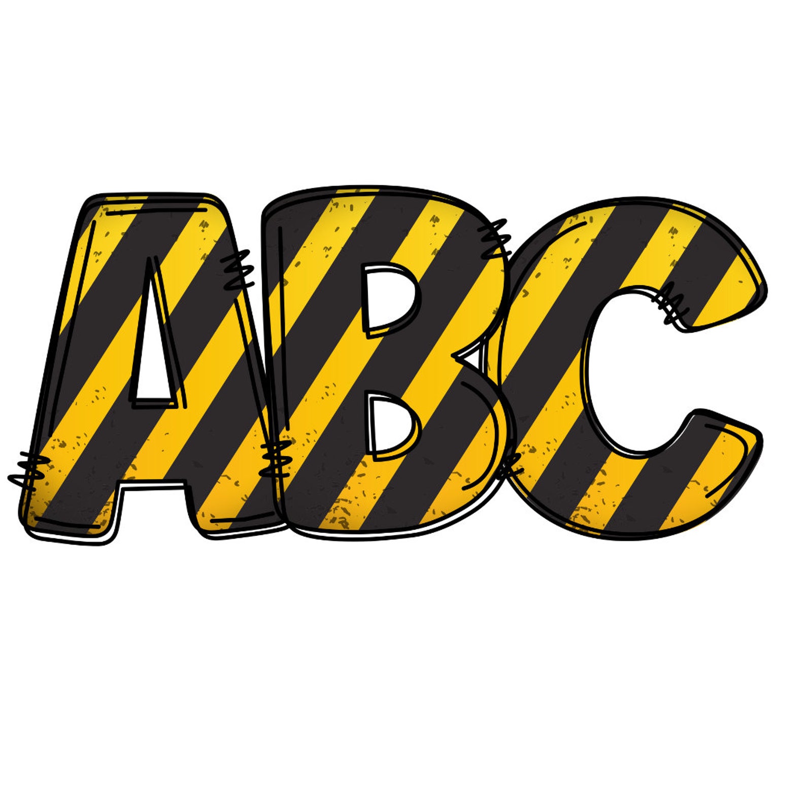 Construction Clipart Letters 300dpi Transparent Png. 5 Styles of ...