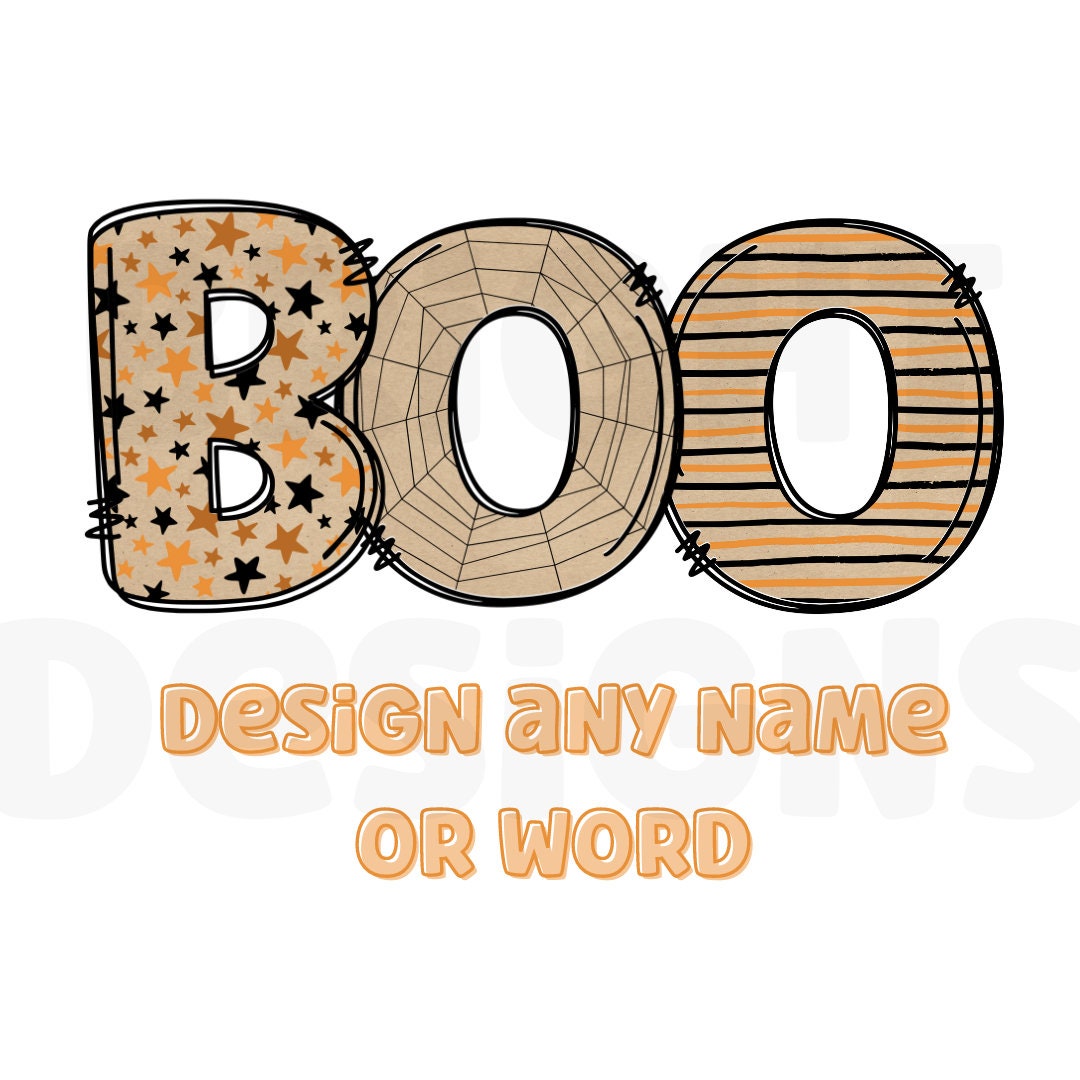 Halloween Alphabet Png Clipart Letters 300dpi Transparent Png. - Etsy