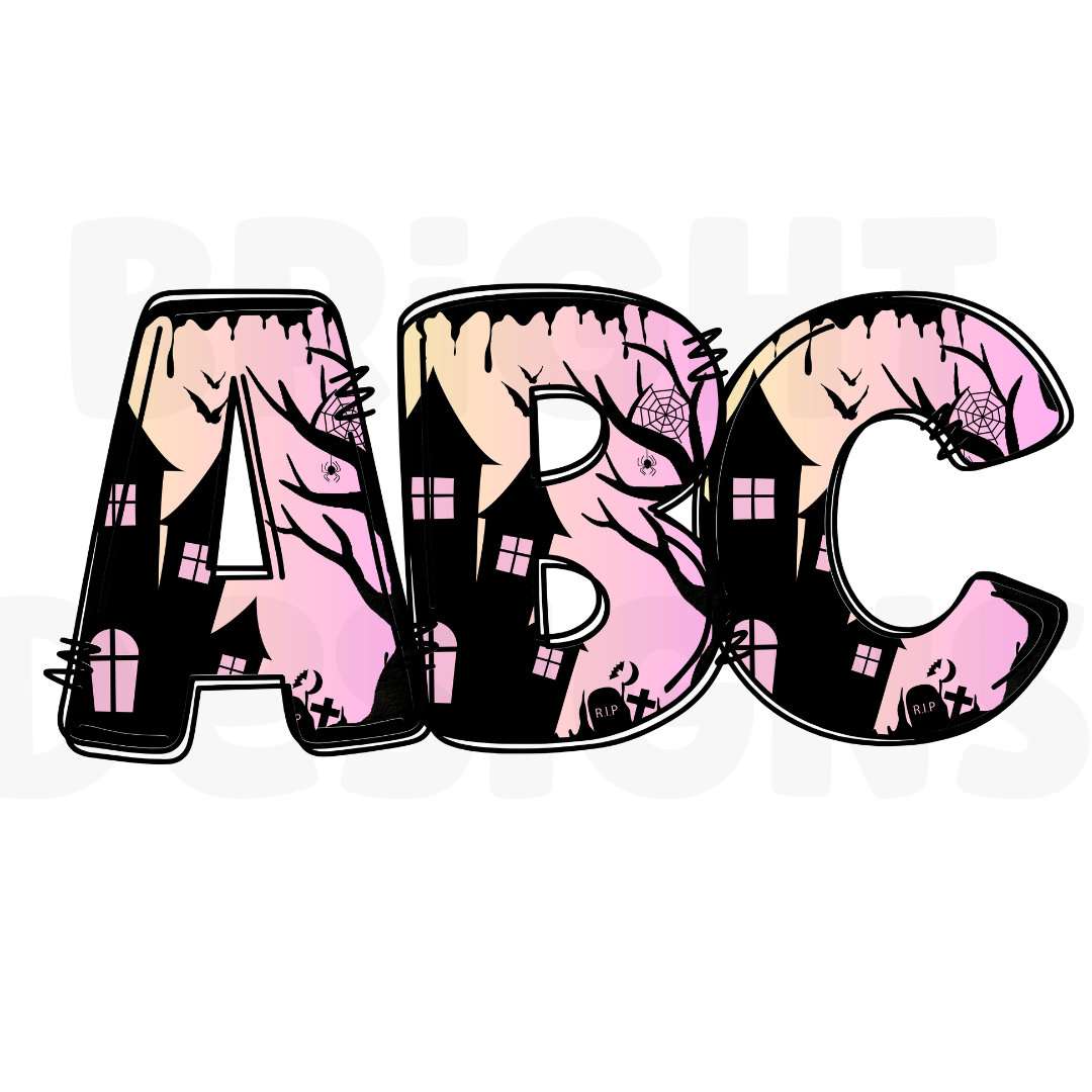 Halloween Alphabet Png Clipart Letters 300dpi Transparent Png. - Etsy