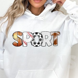 Sport Clipart Letters 300dpi Transparent Png. 5 Styles of - Etsy
