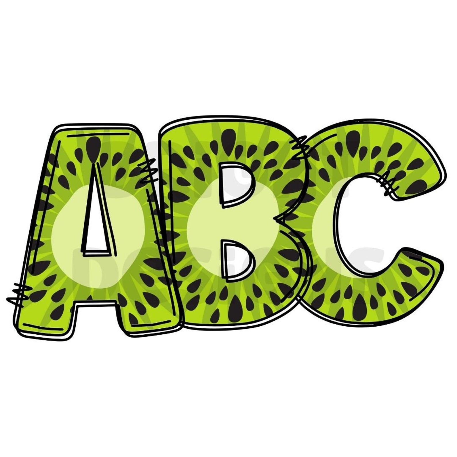 Fruit Alphabet Png Clipart Letters 300dpi Transparent Png. 6 Styles of ...