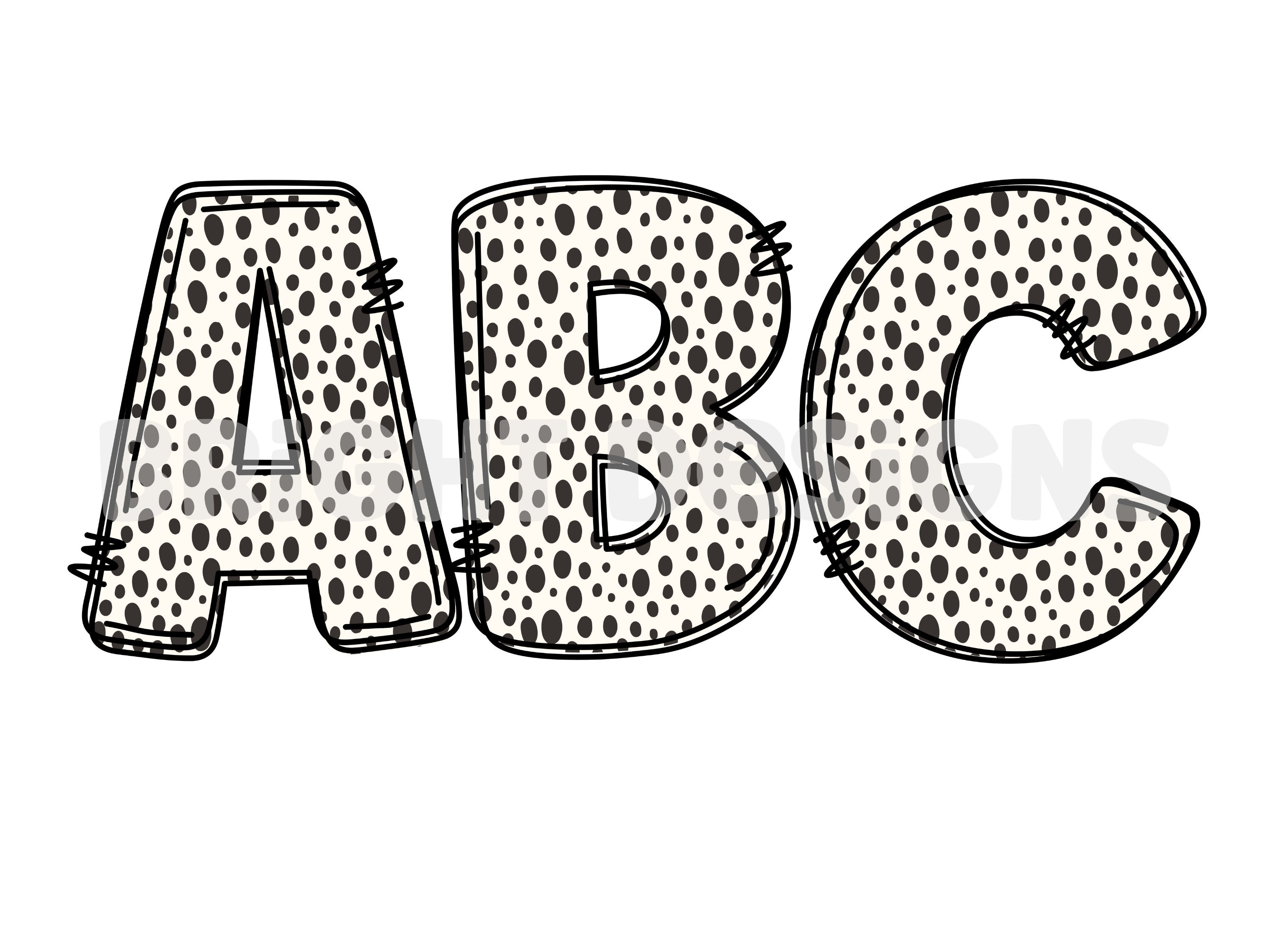 Shabby Chic Clipart Letters 300dpi Transparent Png. 5 Styles - Etsy