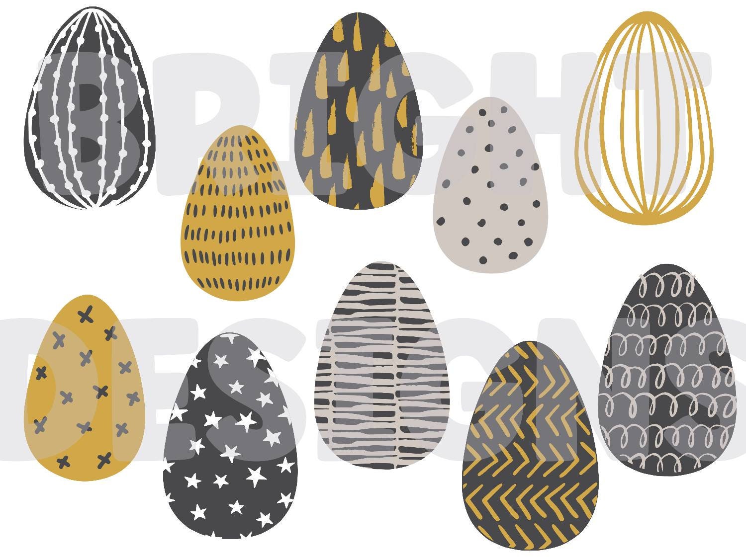 Boho Easter Clipart Letters 300dpi Transparent Png. 5 Styles - Etsy