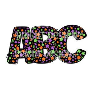 Halloween Alphabet Png Clipart Letters 300dpi Transparent Png. 5 Styles ...
