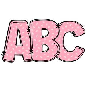 Pastel Clipart Letters 300dpi Transparent Png. 5 Styles of Alphabet ...