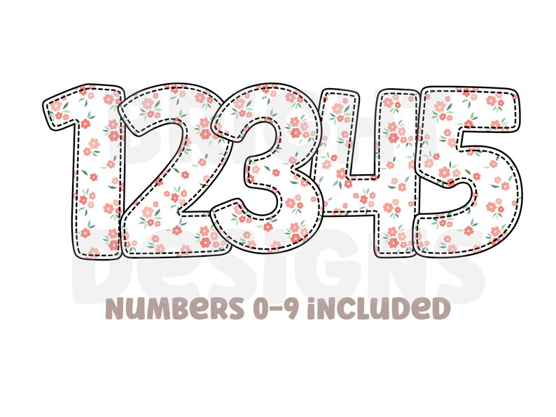 Ditsy Floral Clipart Letters 300dpi Transparent Png. 1 Set of Alphabet ...