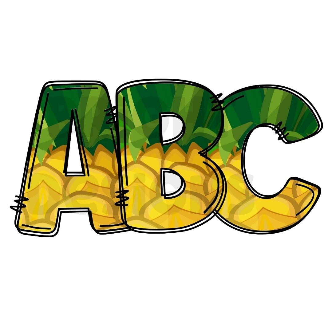 Fruit Alphabet Png Clipart Letters 300dpi Transparent Png. 6 Styles of ...