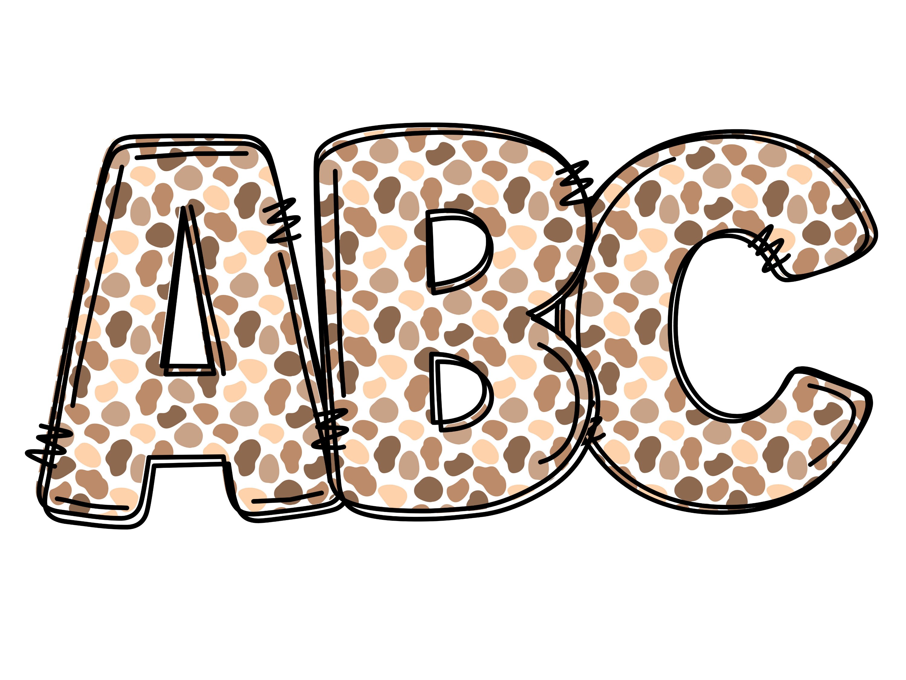 Dog Clipart Alphabet Letters 300dpi Transparent Png. 5 Styles - Etsy