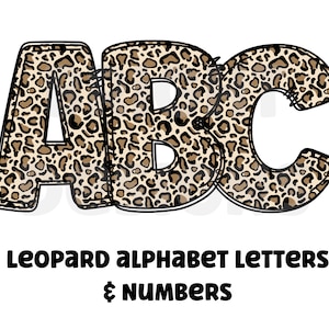 Leopard Alphabet Png Clipart Letters 300dpi Transparent Png. 1 Set of ...