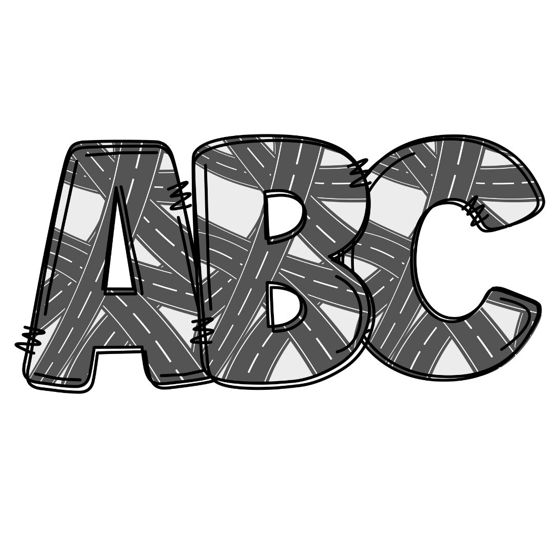 Construction Clipart Letters 300dpi Transparent Png. 5 Styles of ...