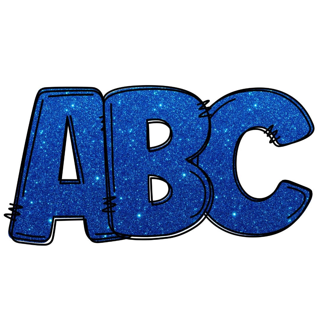 Christmas Glitter Clipart Letters 300dpi Transparent Png. 6 Styles ...