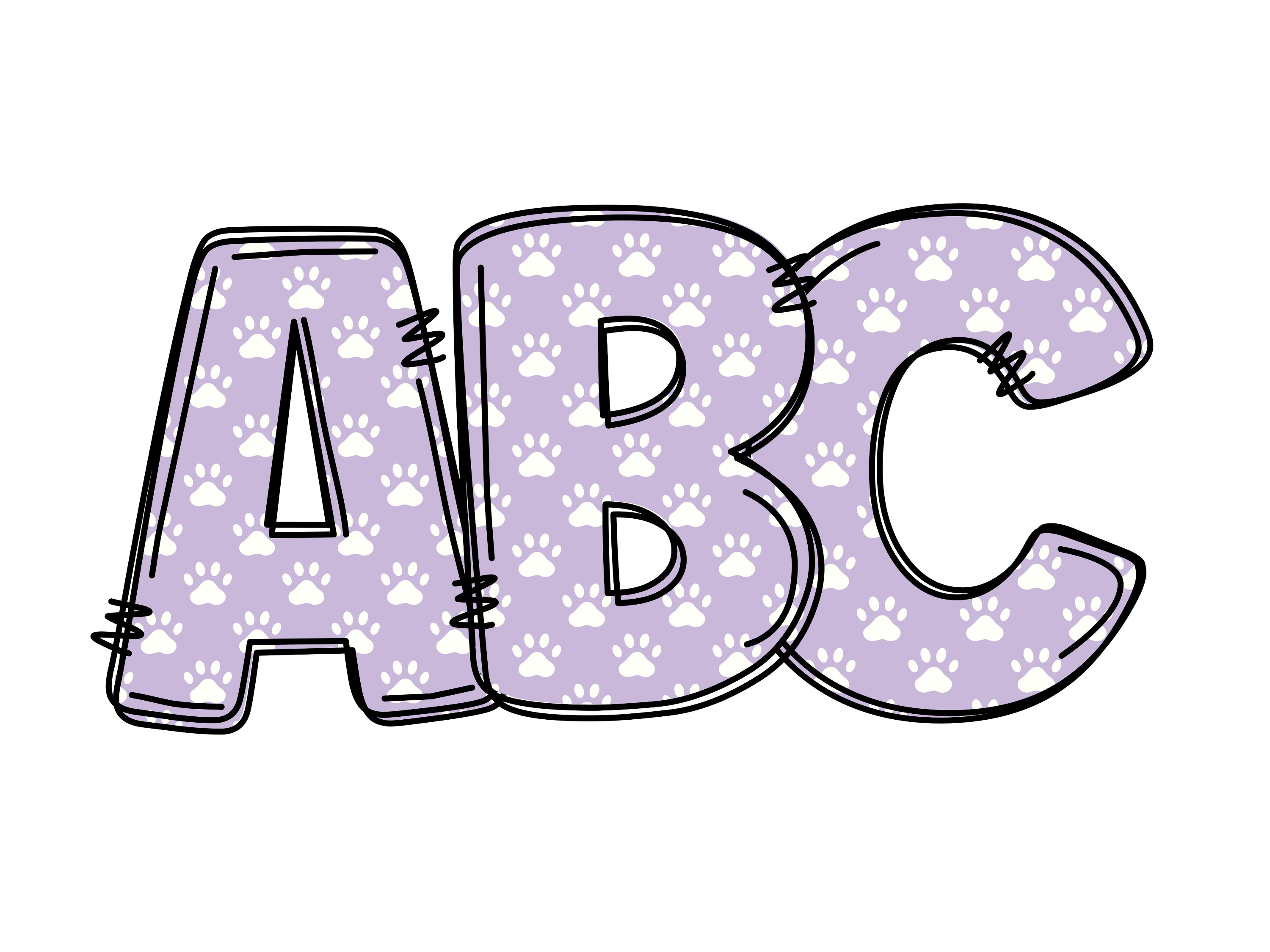 Cats Clipart Letters 300dpi Transparent Png. 5 Styles of - Etsy