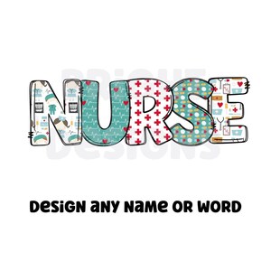 Nurse Alphabet Clipart Letters 300dpi Transparent Png. 5 Styles of ...