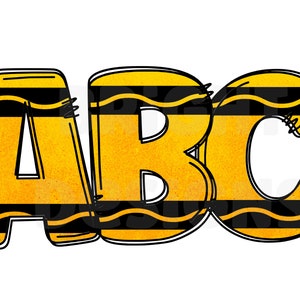 Crayons School Alphabet Clipart Letters 300dpi Transparent Png. 5 ...