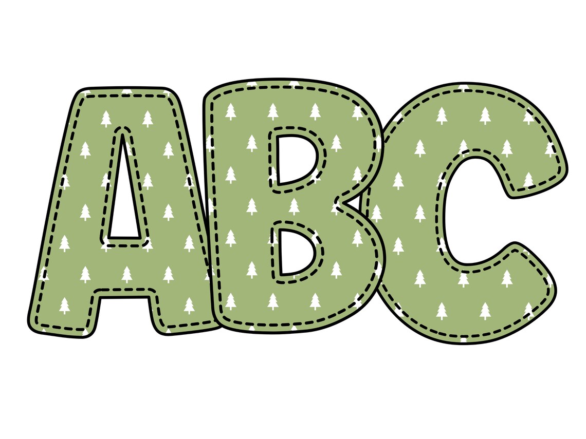 Christmas Clipart Letters 300dpi Transparent Png. 5 Styles. Christmas ...