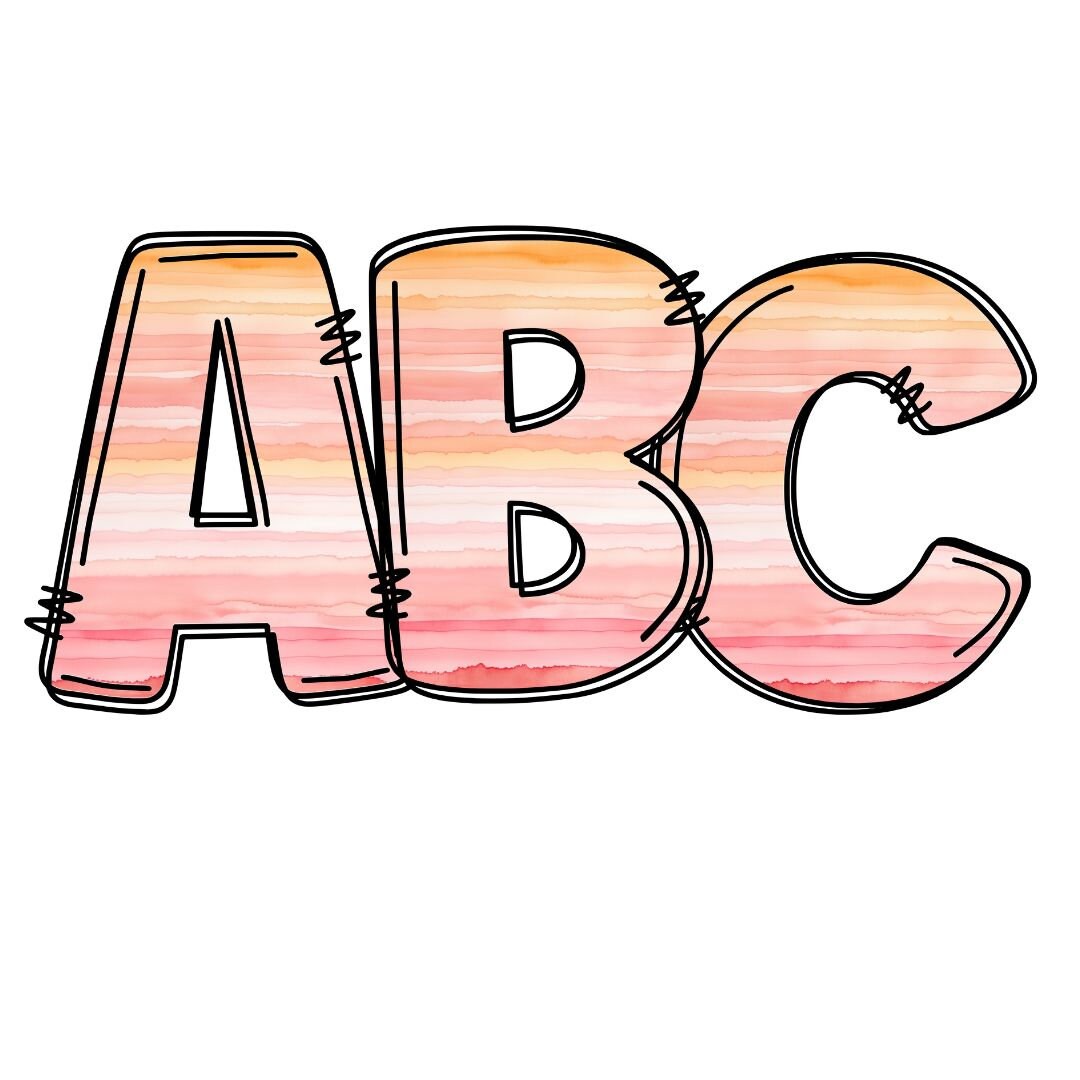 Books Clipart Alphabet Letters 300dpi Transparent Png. 5 Styles of ...