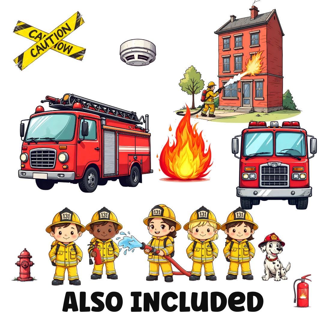 Fire Safety Clipart Letters 300dpi Transparent Png. 5 Styles of ...