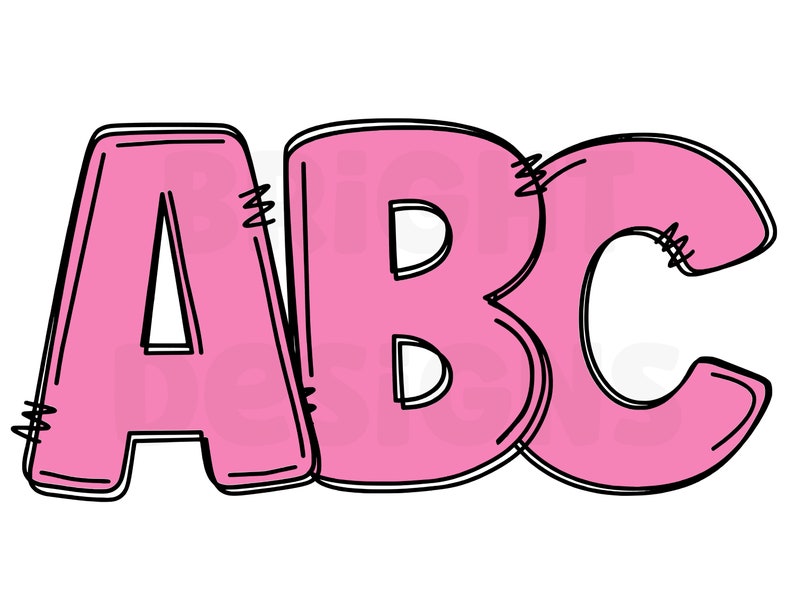 Sugar Pop Pastel Clipart Letters 300dpi Transparent Png. 5 Styles of ...
