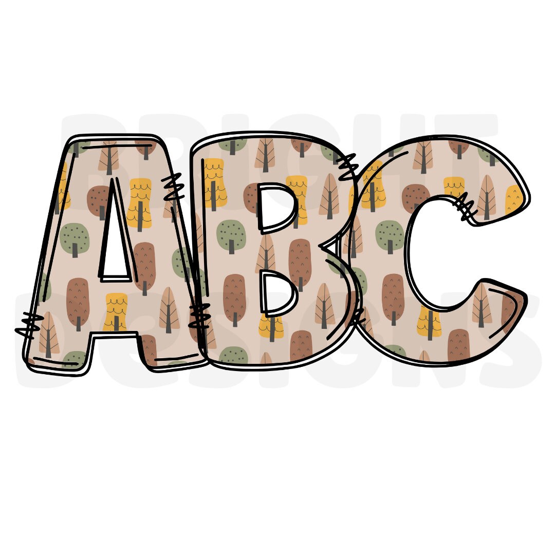 Fall Autumn Alphabet Png Clipart Letters 300dpi Transparent - Etsy