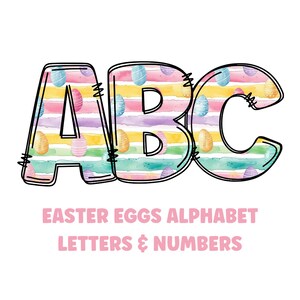 Easter Watercolor Alphabet Png Clipart Letters 300dpi Transparent Png ...