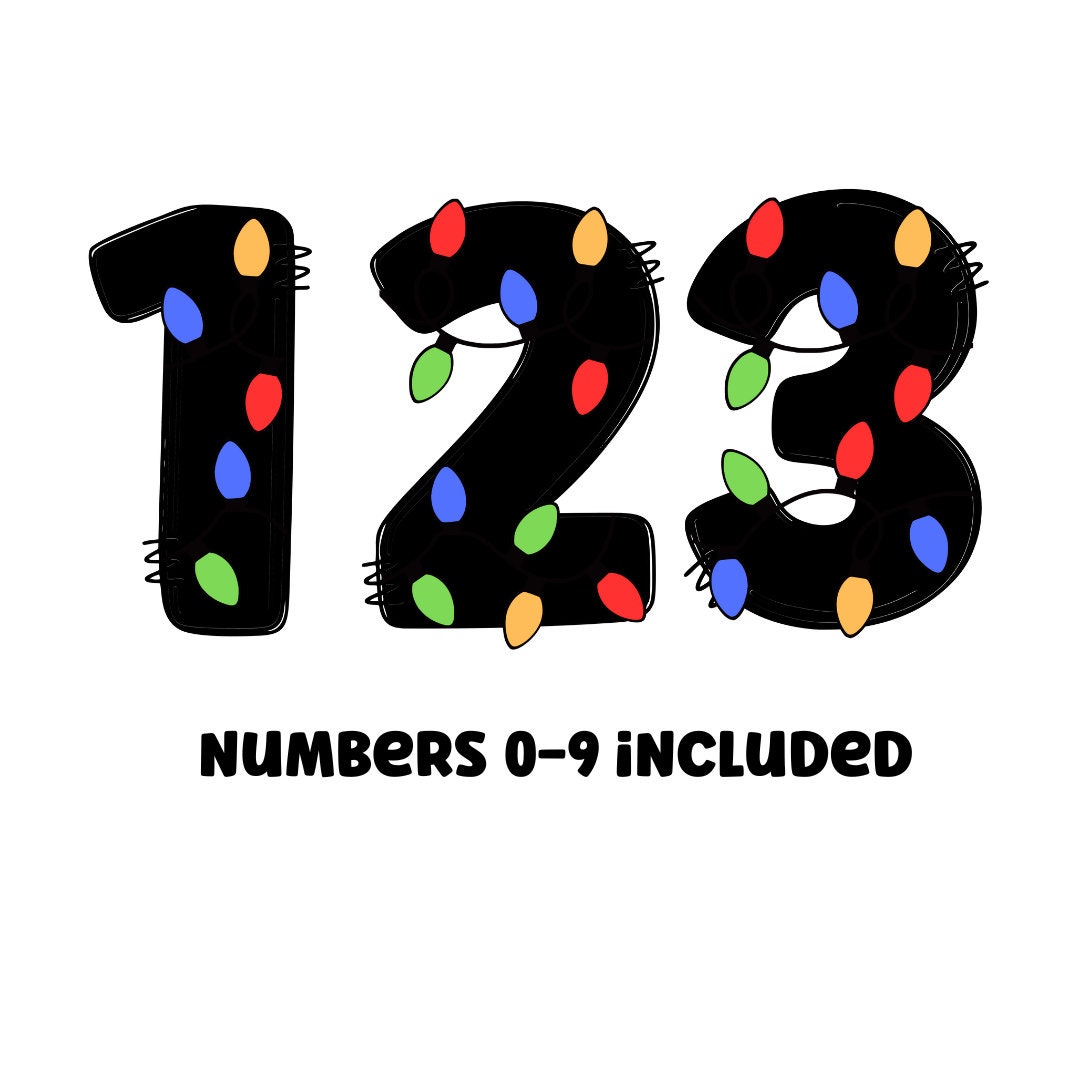 Christmas Lights Clipart Letters 300dpi Transparent Png. 1 Set of ...