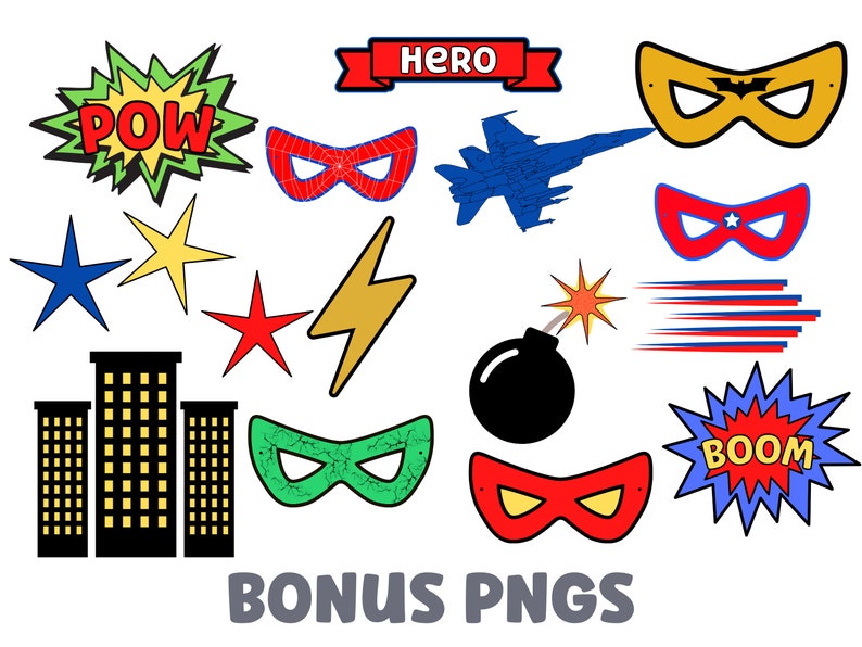 Super Heroes Alphabet Clipart Letters 300dpi Transparent Png. - Etsy