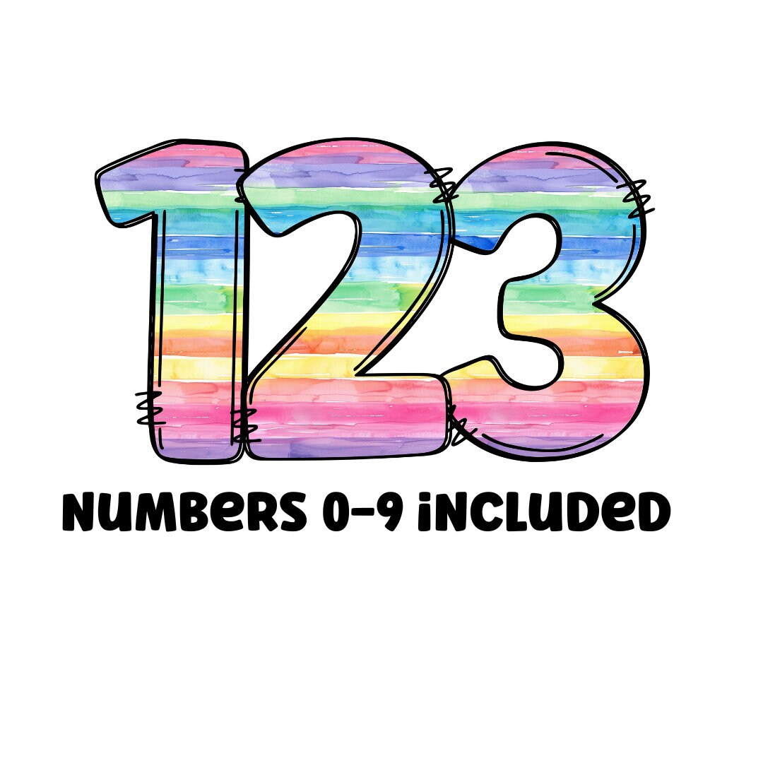 Rainbow Watercolour Alphabet Png Clipart Letters 300dpi Transparent Png ...