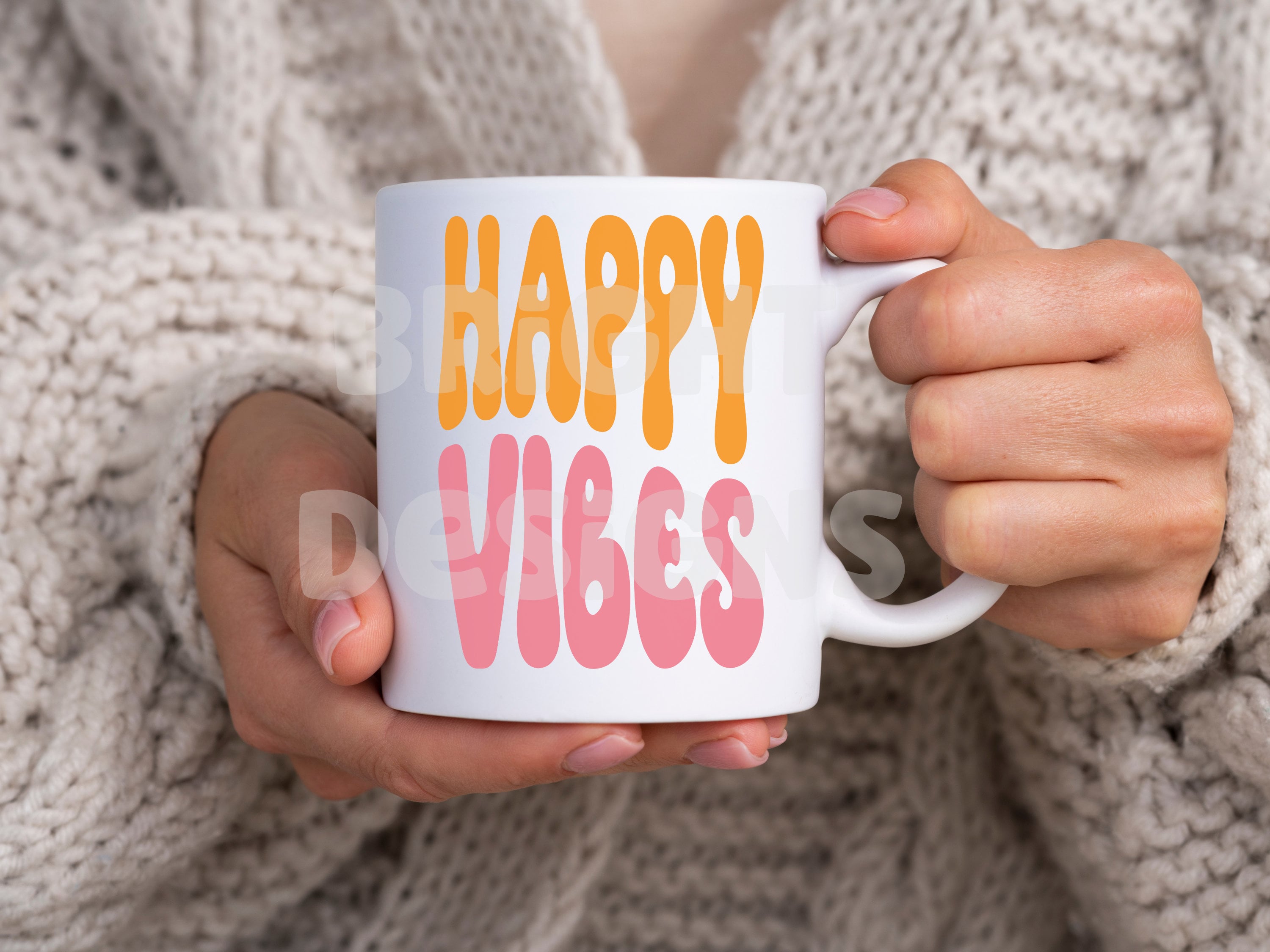 Happy Vibes Clipart Graphic 300dpi Transparent Png, Pdf and Jpg - Etsy
