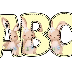 Easter Clipart Letters 300dpi Transparent Png. 5 Styles of Alphabet ...