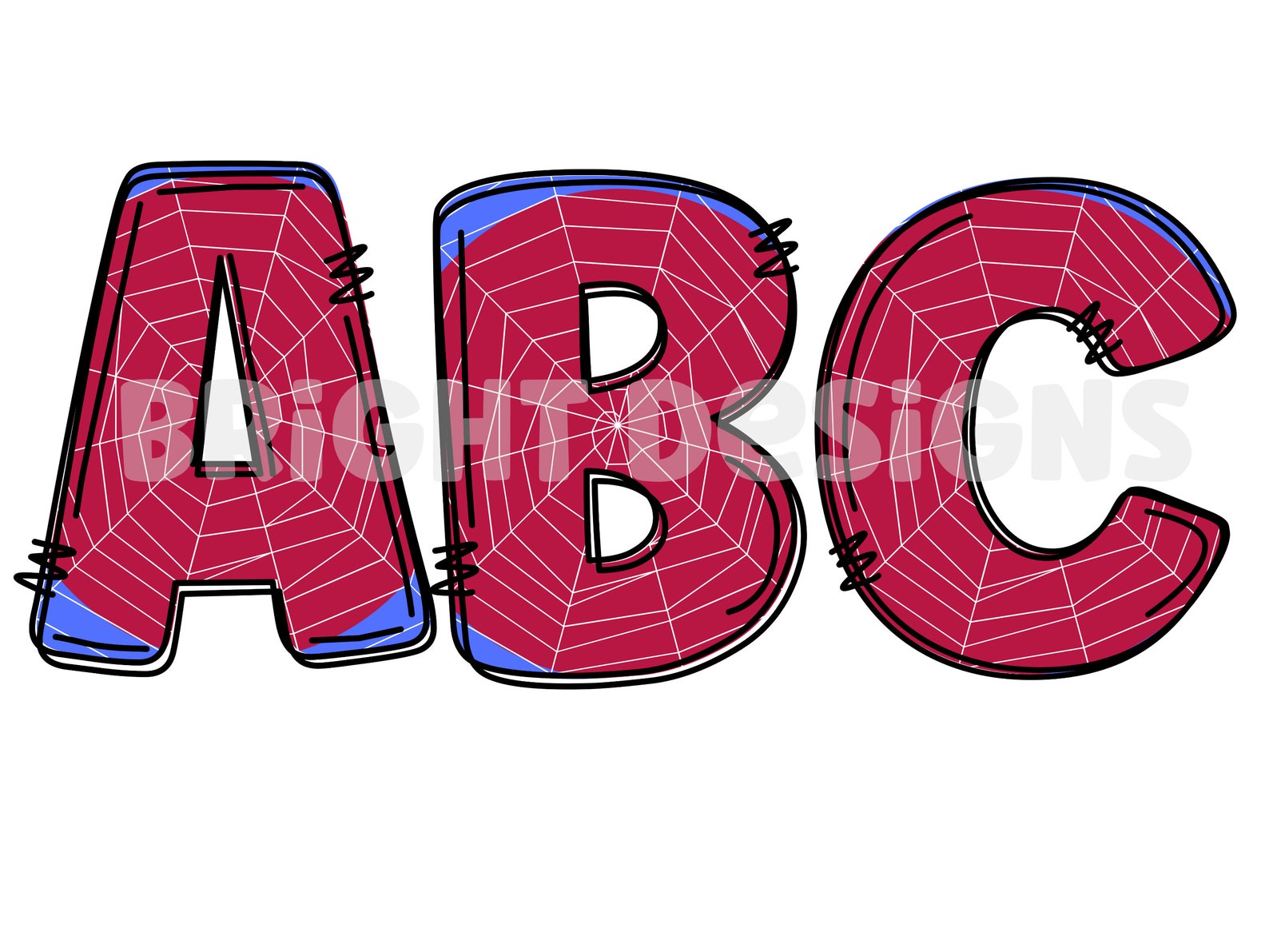 Super Heroes Alphabet Clipart Letters 300dpi Transparent Png. 5 Styles ...
