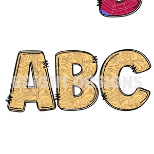 Shabby Chic Clipart Letters 300dpi Transparent Png. 5 Styles of ...