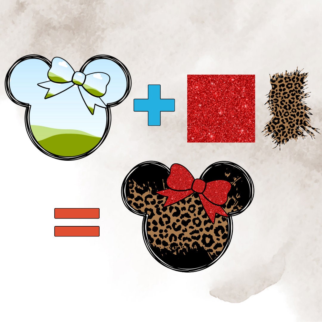 Doodle Mouse Frame for Canva. Add Any Image and Download - Etsy