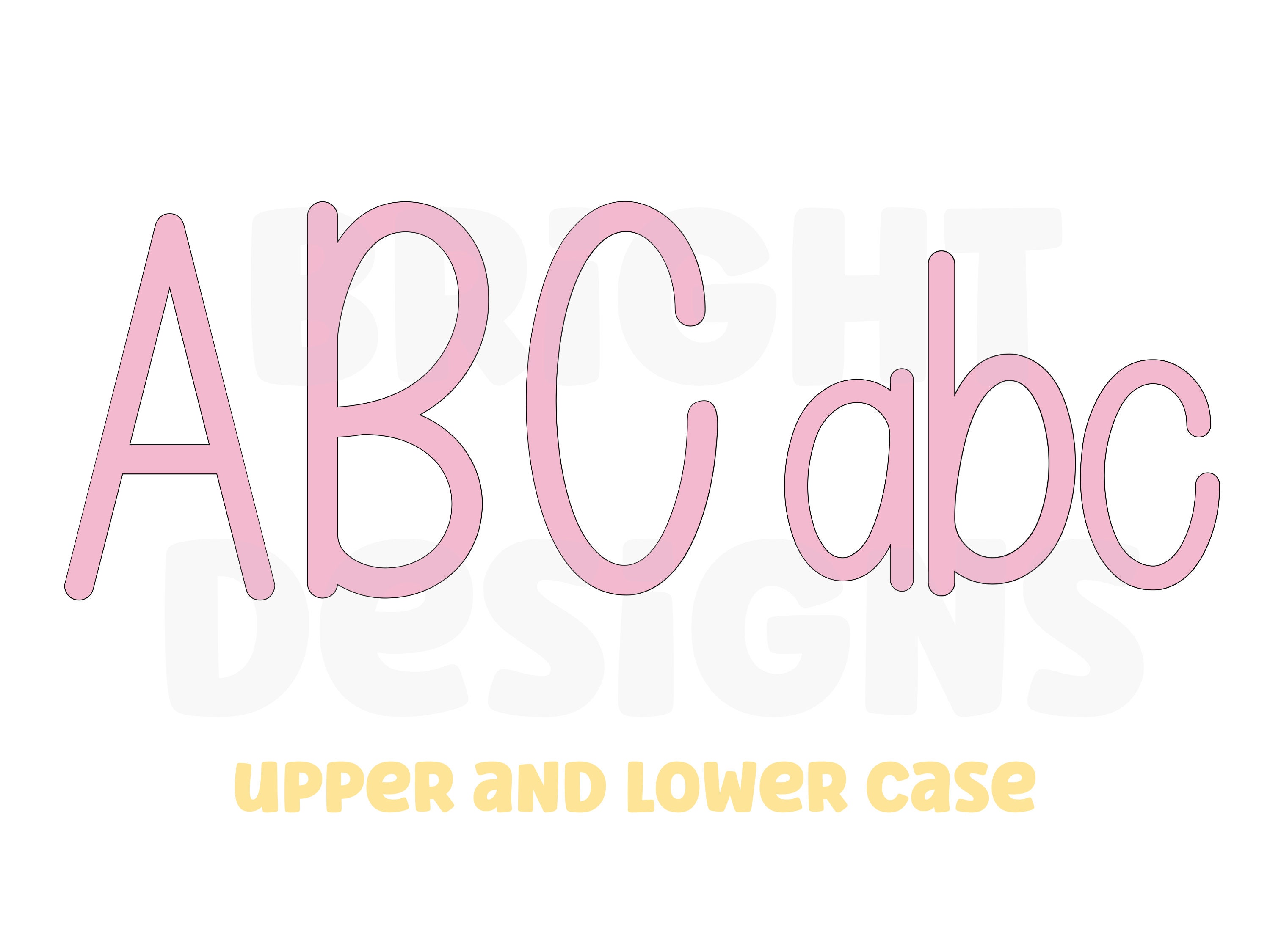 Bright Skinny Clipart Letters 300dpi Transparent Png. 5 Styles of ...