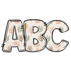Boho Clipart Letters 300dpi Transparent Png. 5 Styles of Alphabet ...
