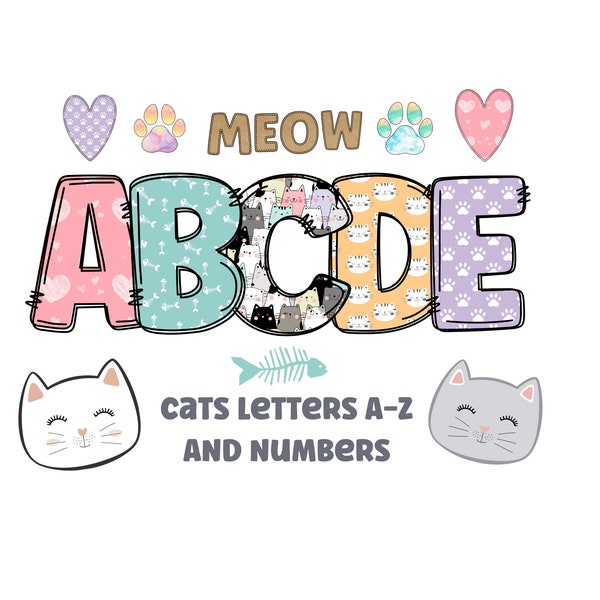 Cat Letters - Etsy