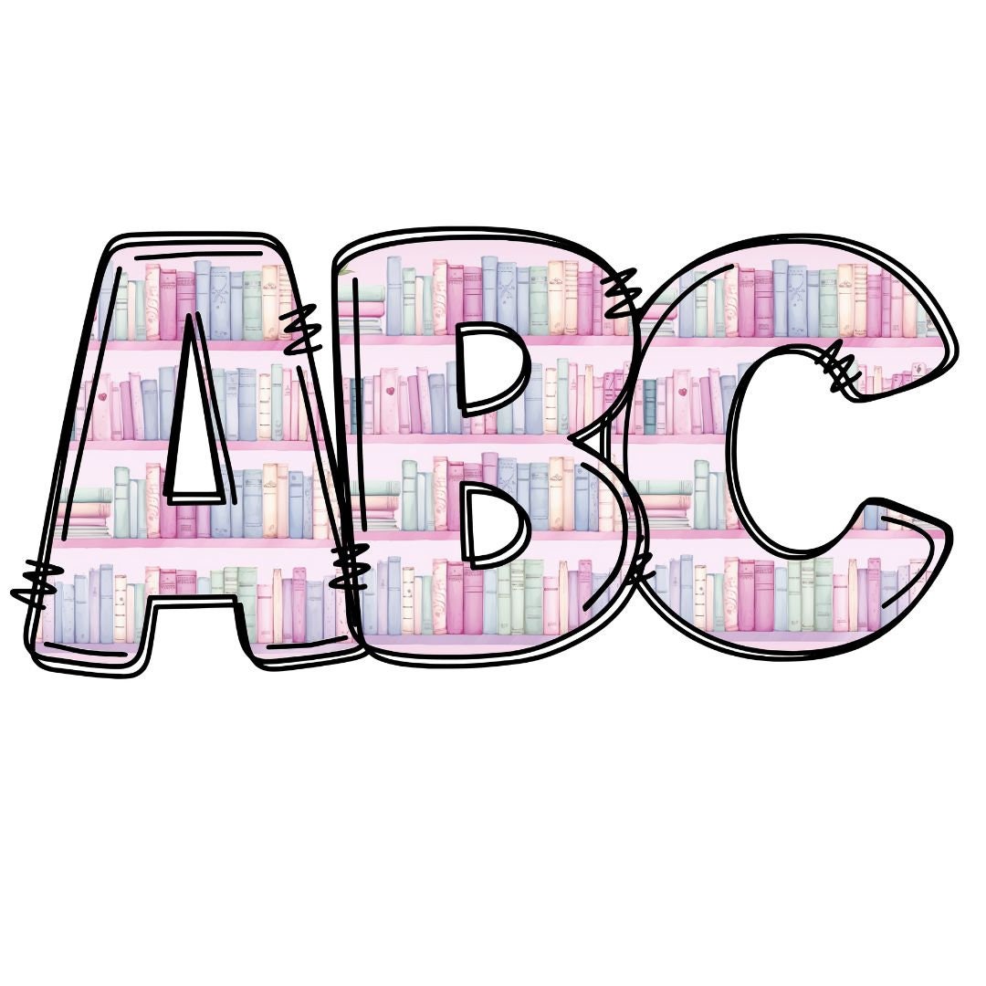 Books Clipart Alphabet Letters 300dpi Transparent Png. 5 Styles of ...